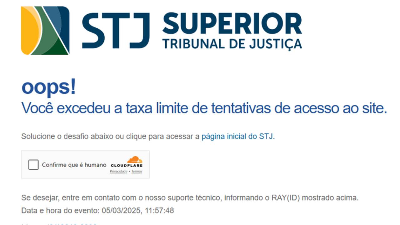 STJ volta a ser atacado por hackers que causaram instabilidade em site ...